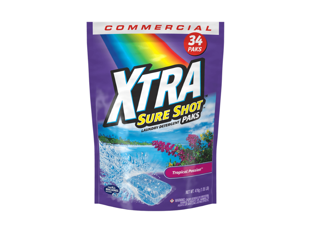 XTRA™ Sure Shot Powder Laundry Detergent Paks (Tropical Passion) – ARM ...